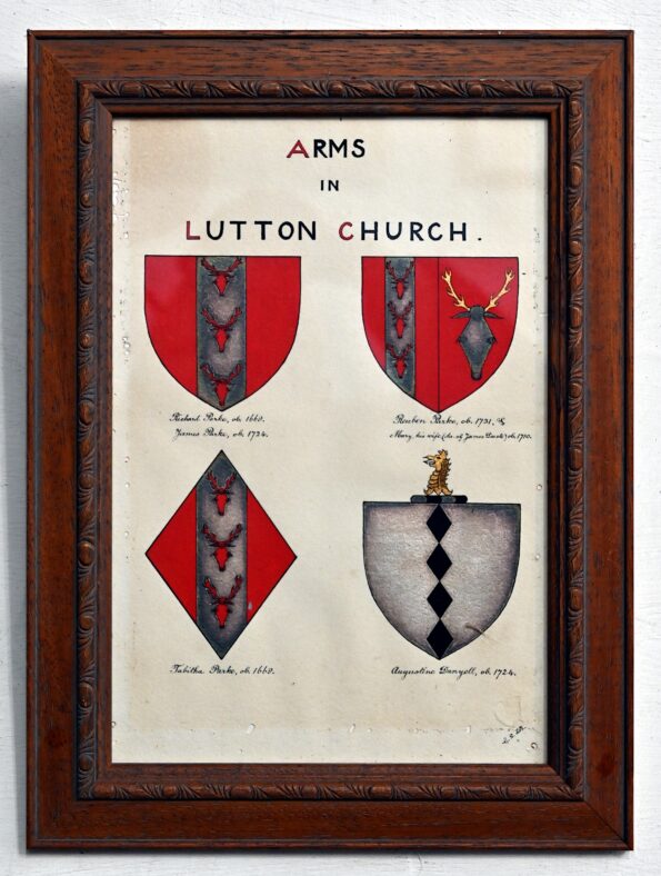 Lutton, St Nicholas, Chancel, Arms - Society for Lincolnshire History ...