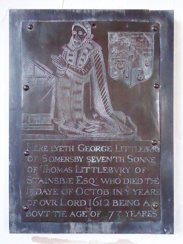 Somersby, St Margaret, Chancel, Littlebury Plaque - Society for ...