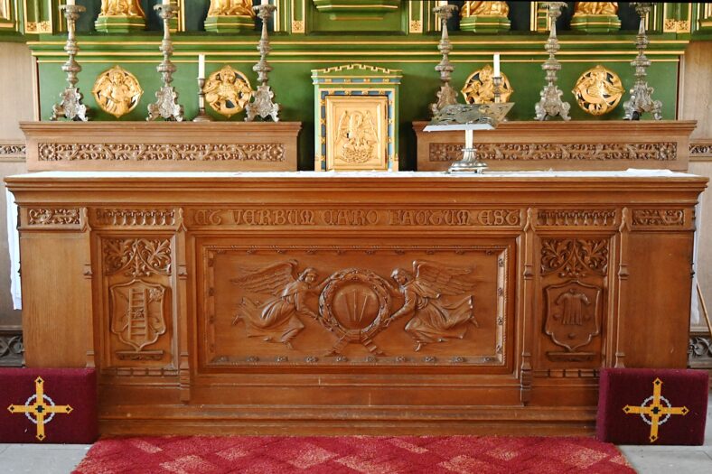 Gate Burton, St Helen, Chancel, Altar - Society for Lincolnshire ...