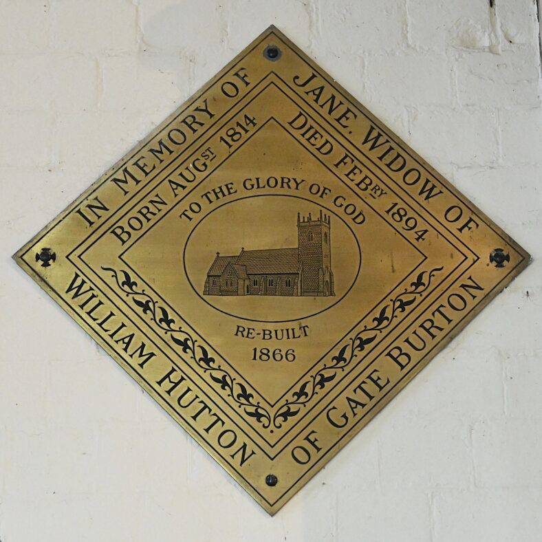 Gate Burton, St Helen, Chancel, Memorials (Hutton) - Society for ...