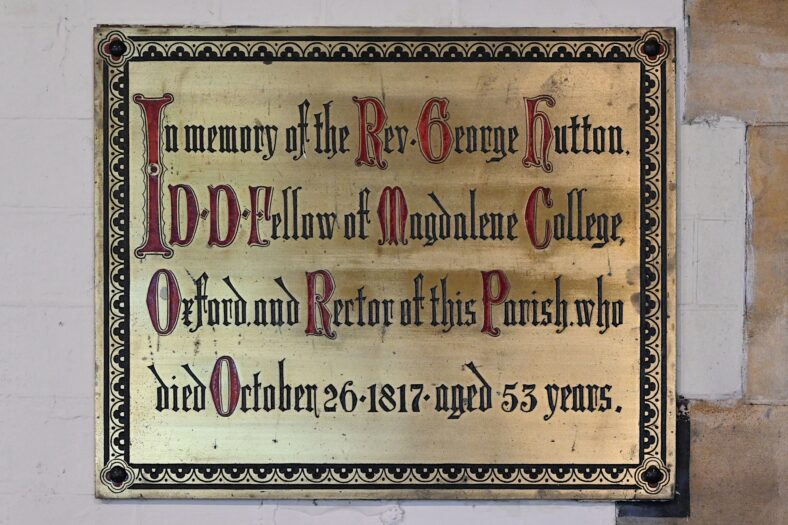 Gate Burton, St Helen, Nave, Memorial (Hutton) - Society for ...