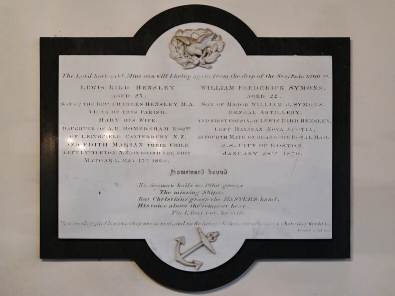 Cabourne, St Nicholas, Nave, Memorial