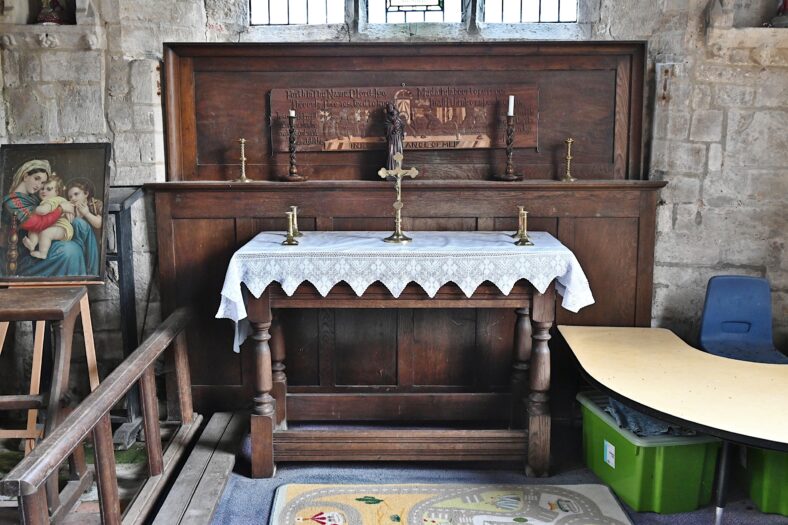 Old Leake, St Mary, South Aisle, Altar - Society for Lincolnshire ...