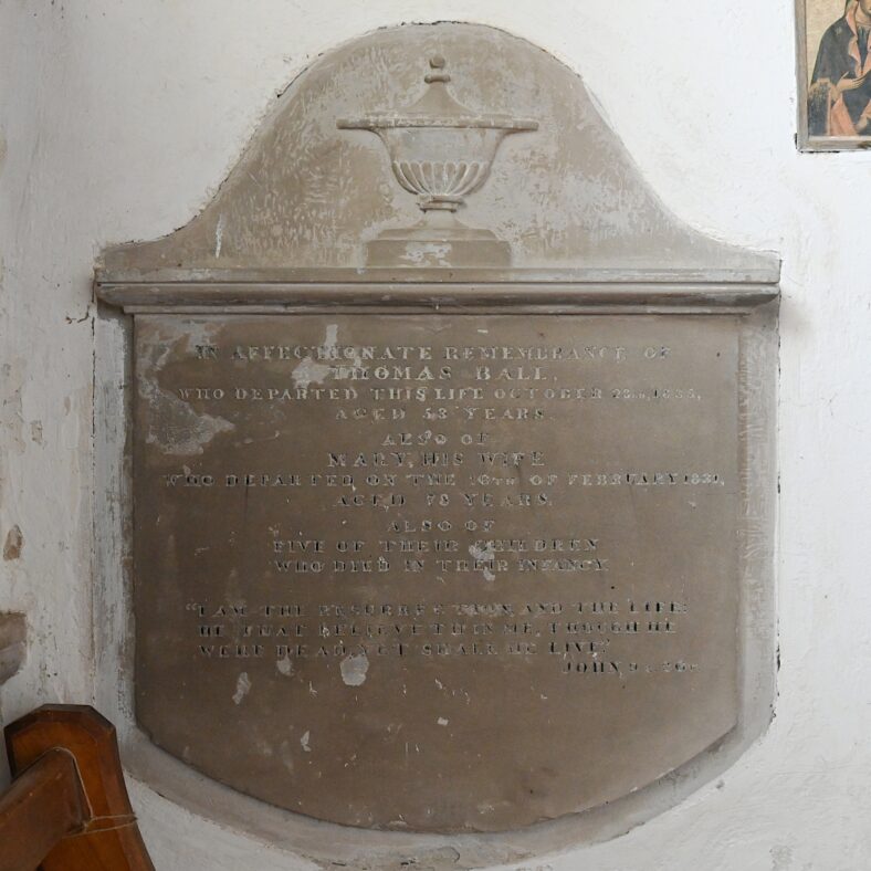 High Toynton, St John Baptist, Chancel, Memorial (Ball) - Society for ...