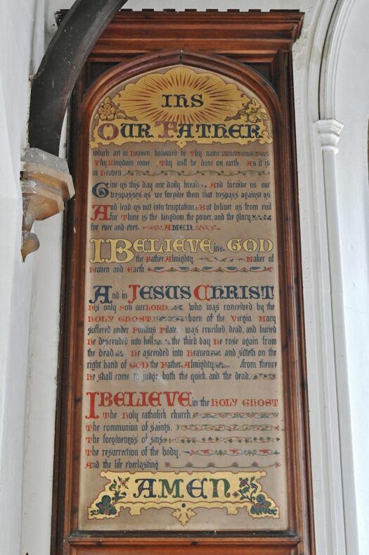 Hundleby, St Mary, Chancel, Commandment Board - Society for ...