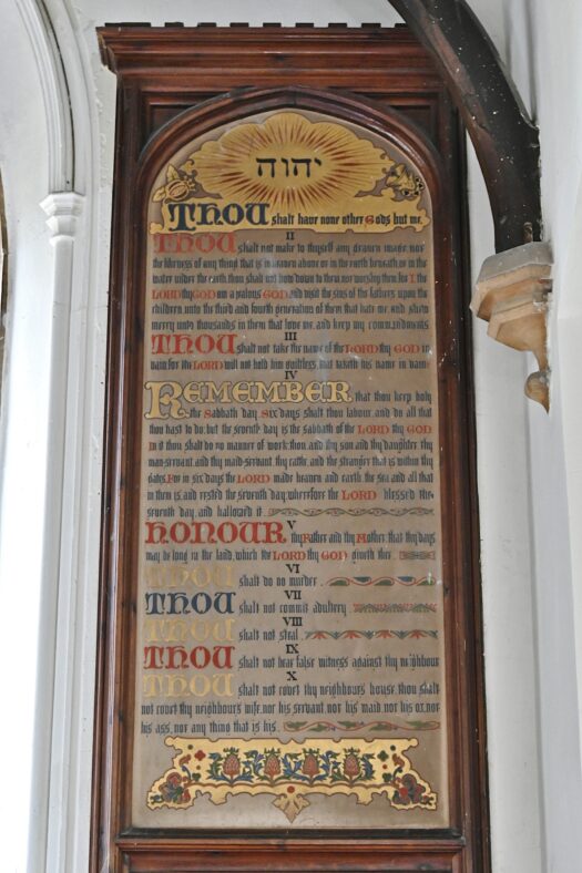 Hundleby, St Mary, Chancel, Commandment Board - Society for ...