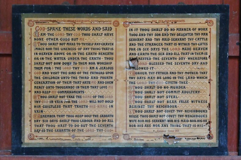 Willoughby, St Helen, Tower, Commandment Board - Society for ...
