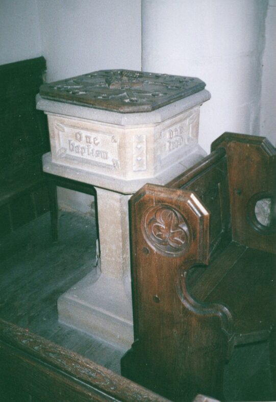 Holywell, St Wilfred, Font - Society for Lincolnshire History & Archaeology