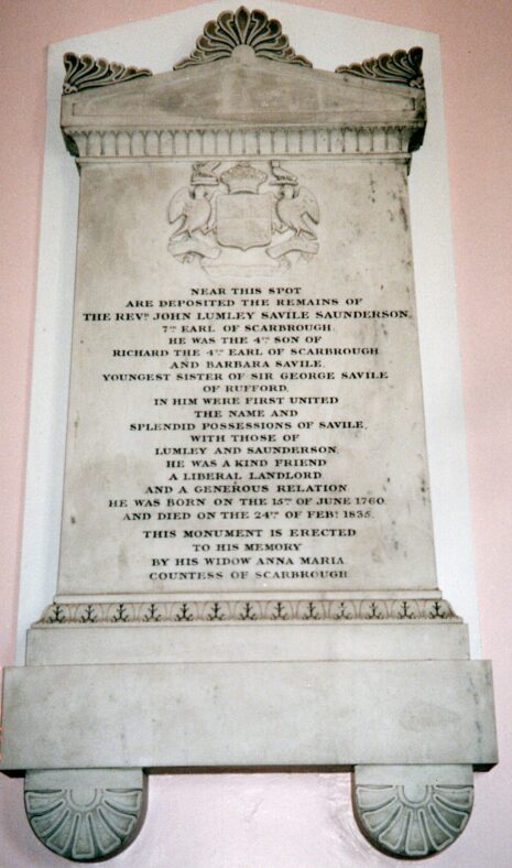 Saxby, St Helen, Monument (Saunderson) - Society for Lincolnshire ...