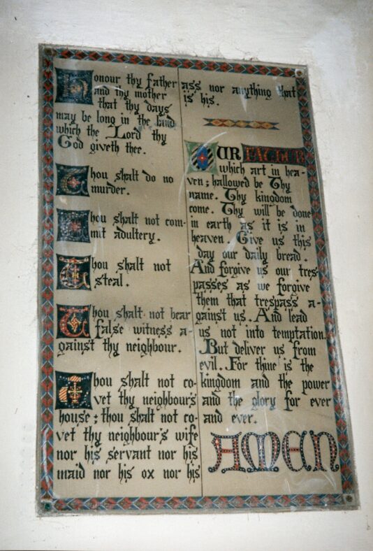 Belleau, St John The Baptist, Chancel, Commandment Board - Society for ...