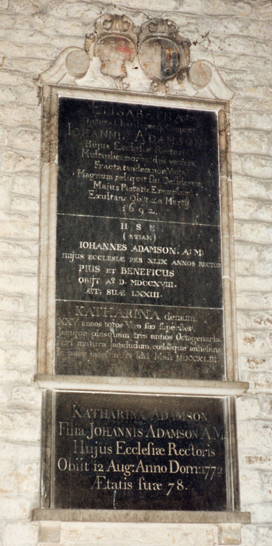 Burton Coggles, St Thomas Becket, Memorial (Adamson) - Society for ...