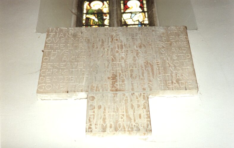 Boothby Graffoe, St Andrew, Stone Tablet - Society for Lincolnshire ...
